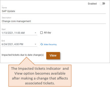 Analysis of Impacted Tickets