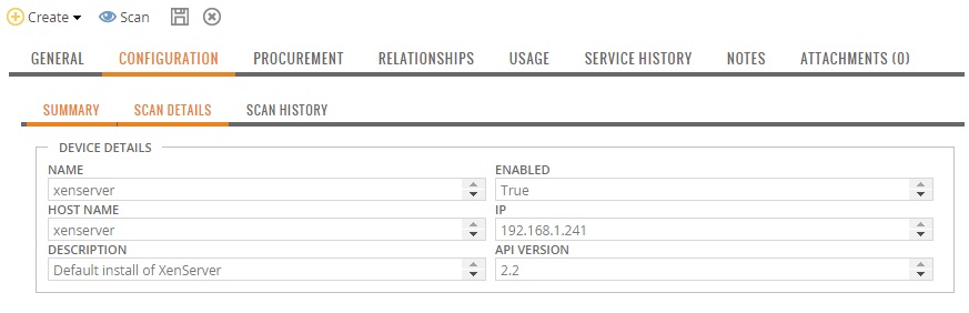 Configuration Tab