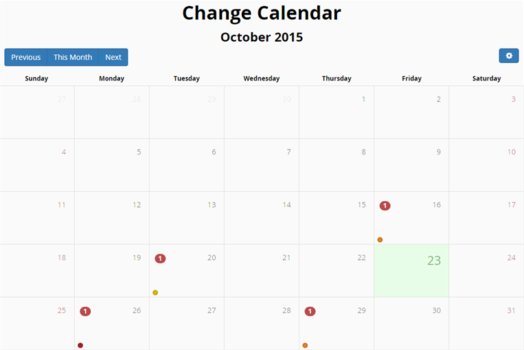Using the Change Calendar