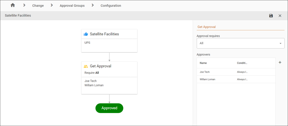 Approval Group Options