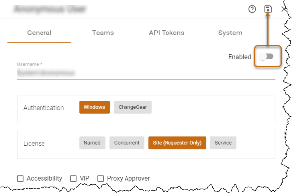 Deleting a User with Web Admin