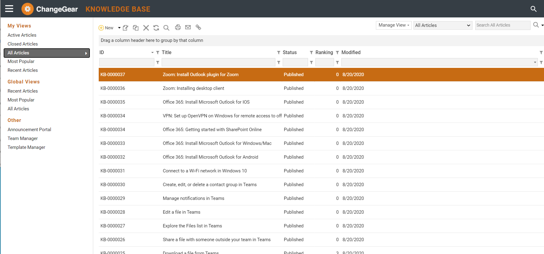 Knowledge Base Module