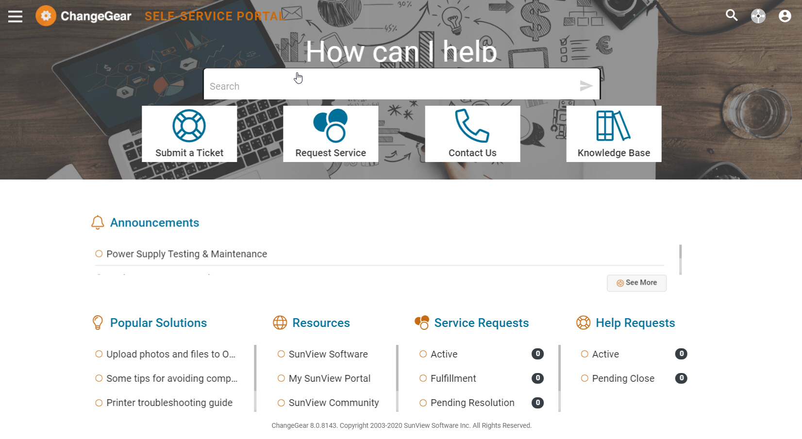 Using the New SSP Home Page