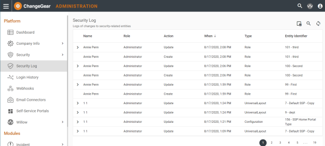 Using the Security Log